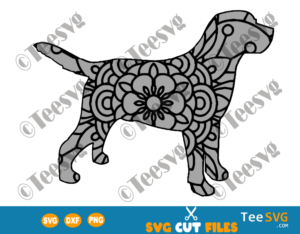 Labrador Mandala SVG, Labrador Retriever SVG File, Dog Mandala SVG ...