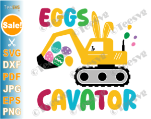 Easter Egg Hunt Images SVG PNG CLIPART | EggsCavator SVG | Hunter ...